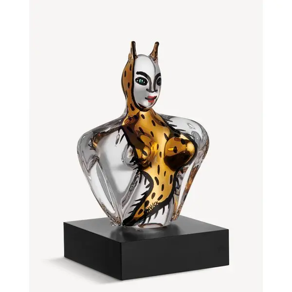 KOSTA BODA House God Glass Sculpture