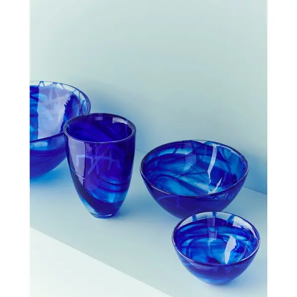 KOSTA BODA Contrast Small Bowl - Blue