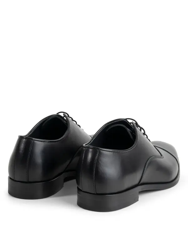 STINAA.J Classic Leather Oxford Shoes With Orthopedic Insole - Black