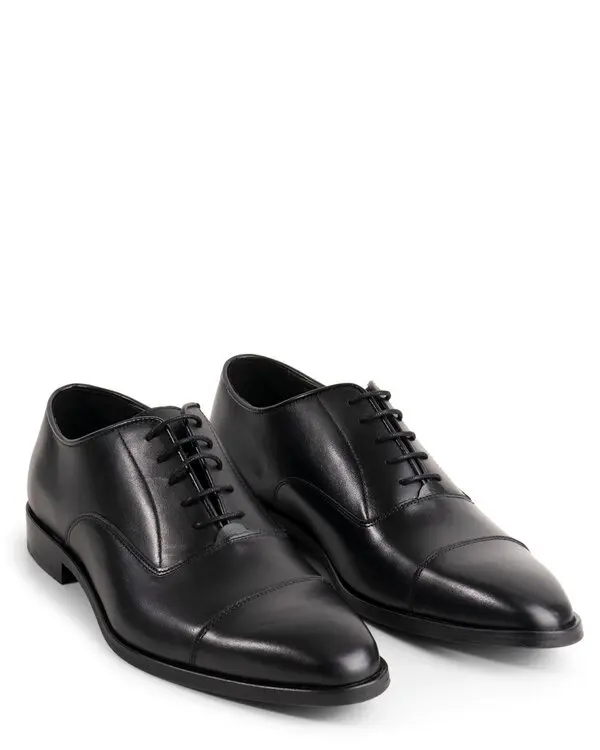 STINAA.J Classic Leather Oxford Shoes With Orthopedic Insole - Black
