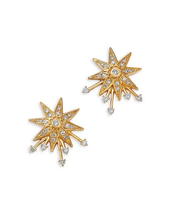 Bloomingdale'S Diamond Starburst Drop Earrings - Gold