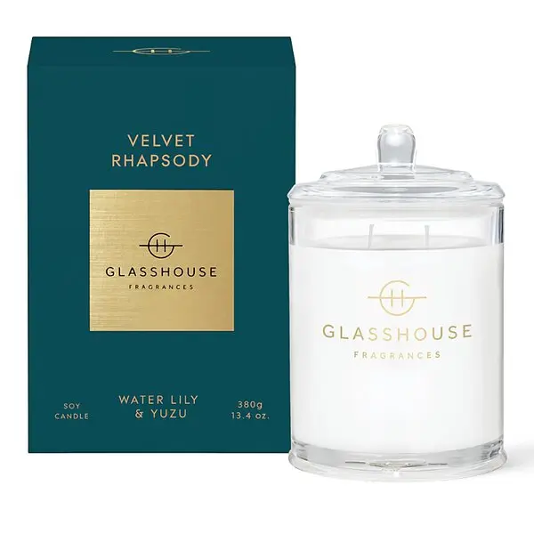 GLASSHOUSE FRAGRANCES Velvet Rhapsody Candle 13.4 Oz - No Color