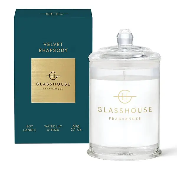 GLASSHOUSE FRAGRANCES Velvet Rhapsody Mini Candle 2.1 Oz - No Color