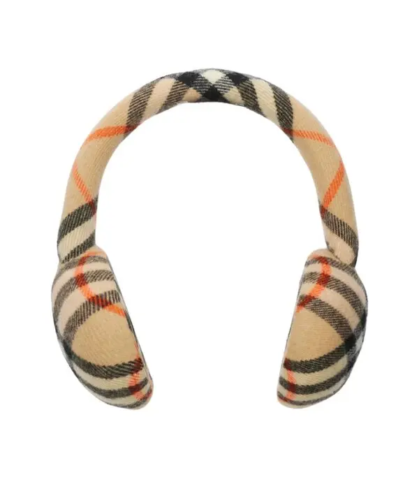 Burberry - Burberry Check Wool Earmuffs