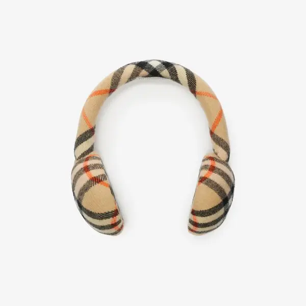 Burberry - Burberry Check Wool Earmuffs