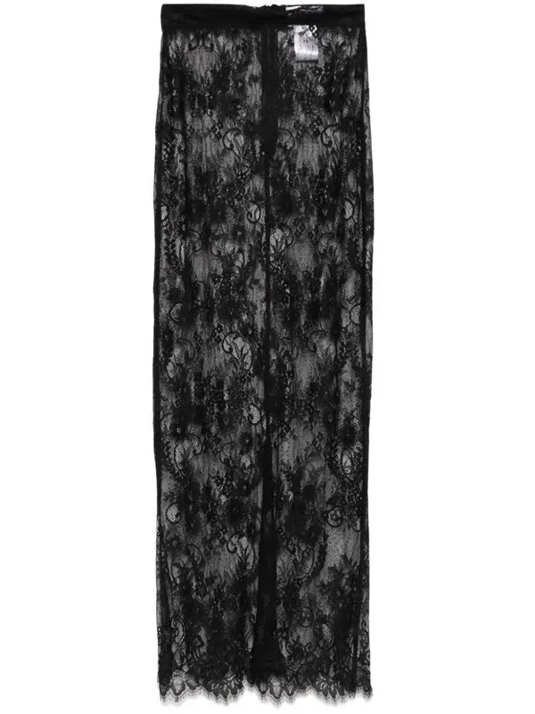 ANA RADU Floral Lace Maxi Skirt