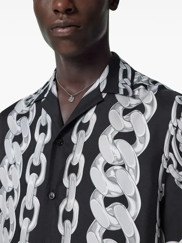 Versace Medusa Chains Silk Shirt