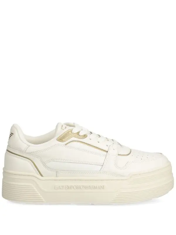 EA7 Leather Trainers