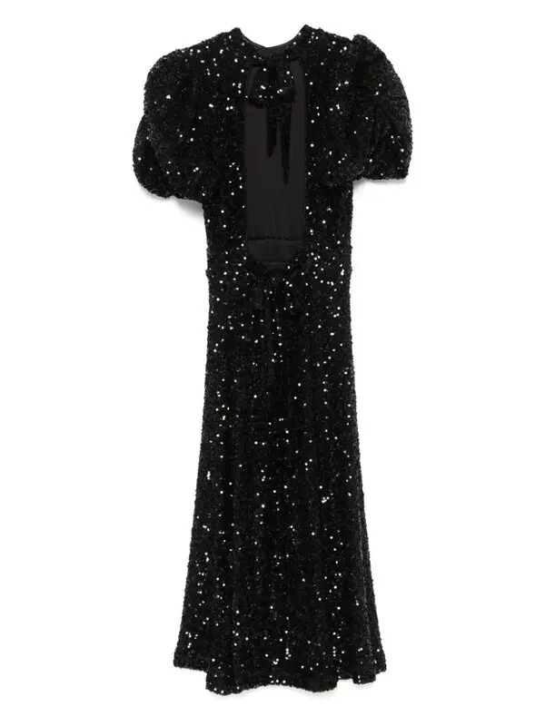 ROTATE BY BIRGER CHRISTENSEN Sequinned Midi Dress