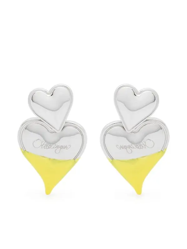 Ottolinger Heart Earrings - Silver