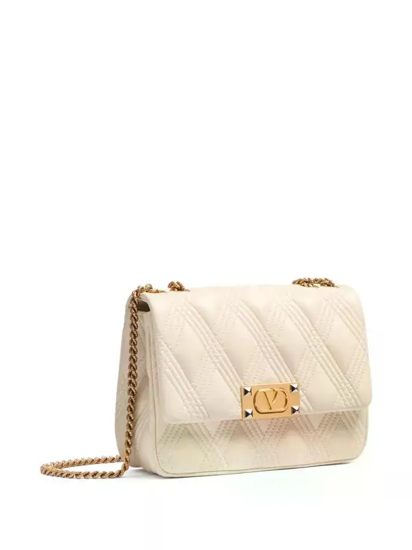 Valentino Garavani Quiltie 67 Shoulder Bag - Neutrals