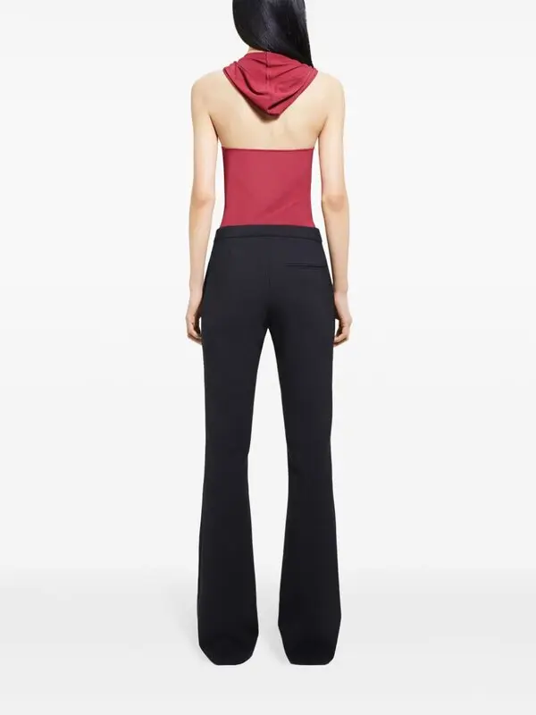 COURREGES Illusion Hooded Bodysuit - Red
