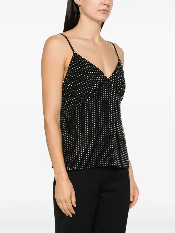 Michael Kors Rhinestone-embellished Georgette Top