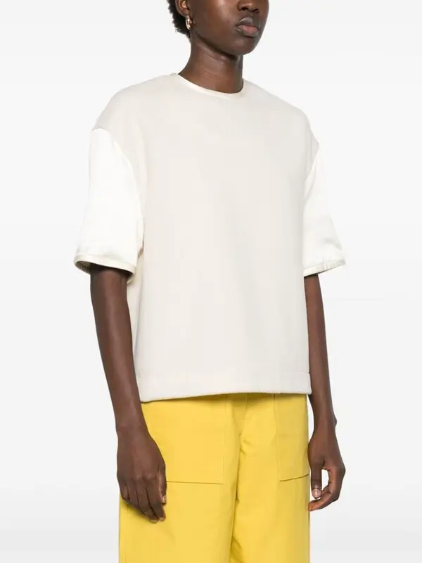 JIL SANDER Virgin Wool Top - White
