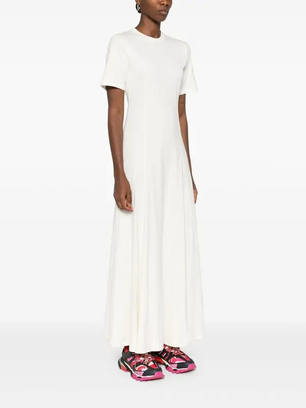 Msgm Jersey T-Shirt Maxi Dress In Neutrals - 20% Off | Editorialist