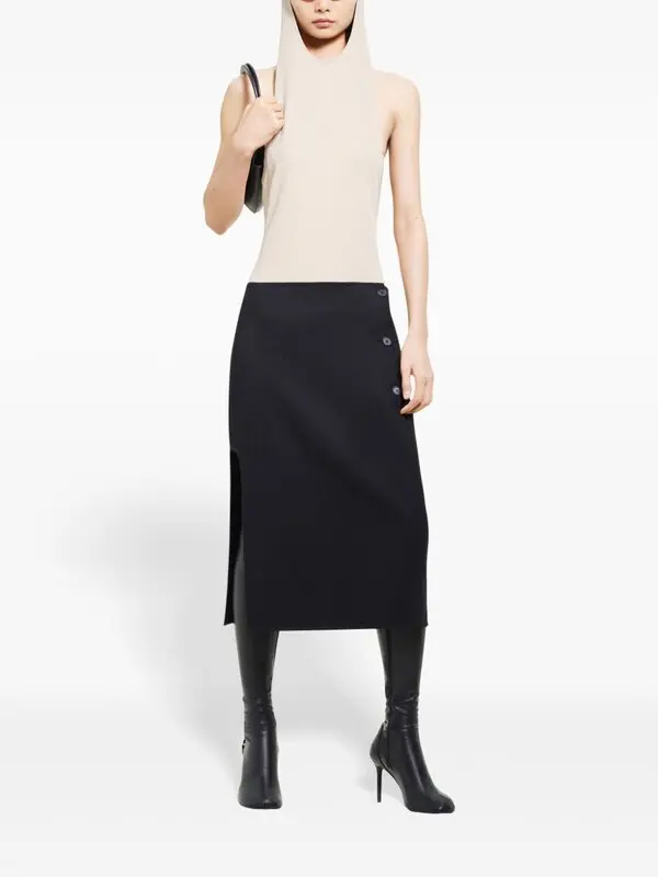 COURREGES Illusion Hooded Bodysuit - Neutrals