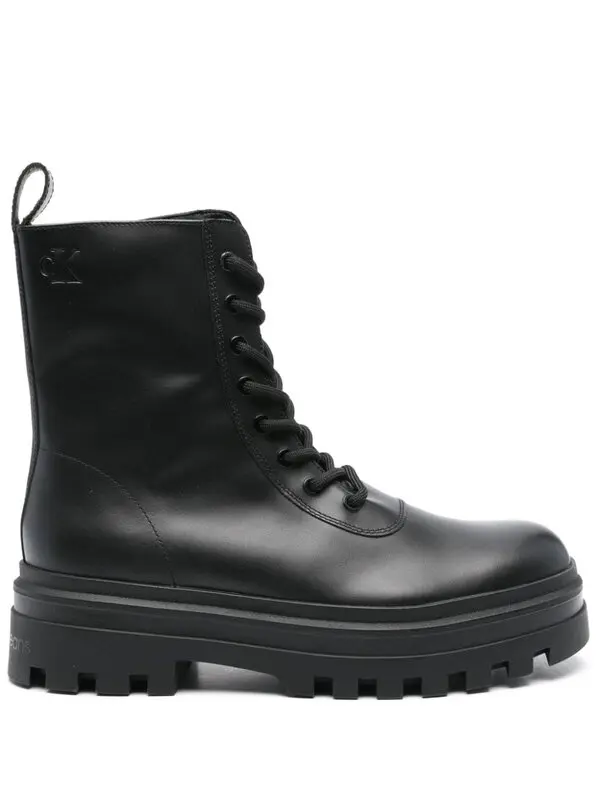 Calvin Klein Lug-sole Leather Boots