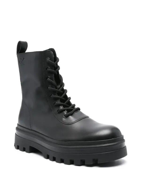 Calvin Klein Lug-sole Leather Boots