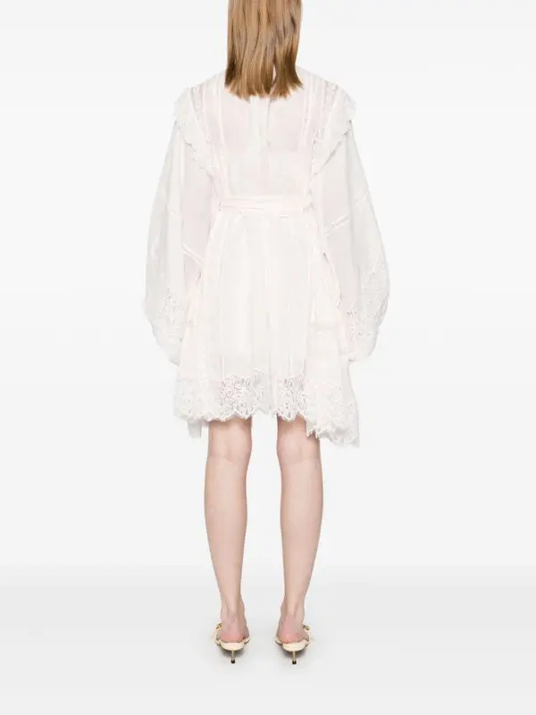 Crush Lace Billow Mini Dress