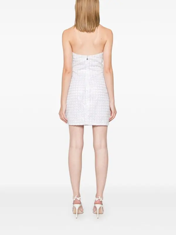ROTATE BY BIRGER CHRISTENSEN Beaded Halterneck Mini Dress