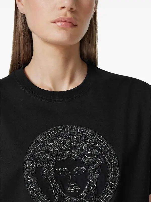 Versace Medusa Embellished T-shirt