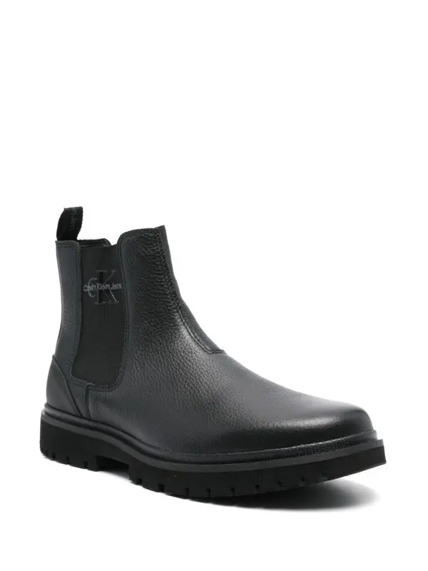 Calvin Klein Leather Ankle Boots