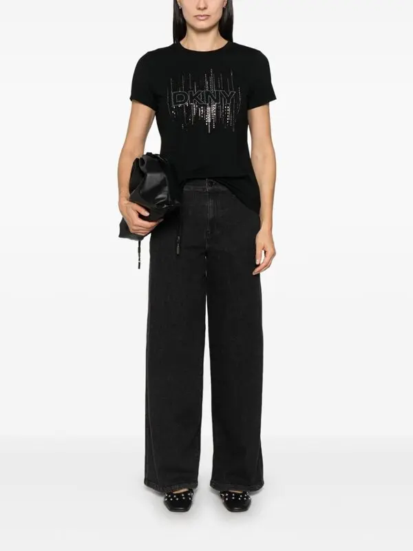 Dkny High-rise Wide-leg Jeans