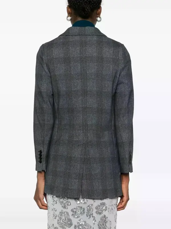 CIRCOLO 1901 Checked Blazer - Grey