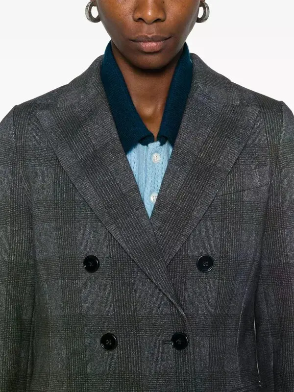 CIRCOLO 1901 Checked Blazer - Grey