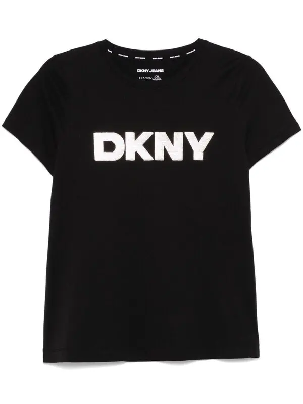 Dkny Sequin-logo T-shirt