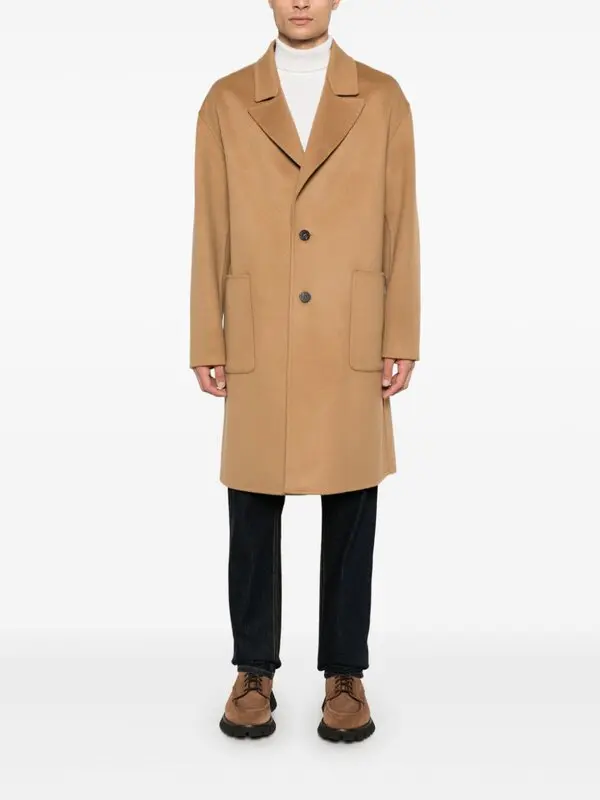 CENERE GB Single-breasted Coat - Brown