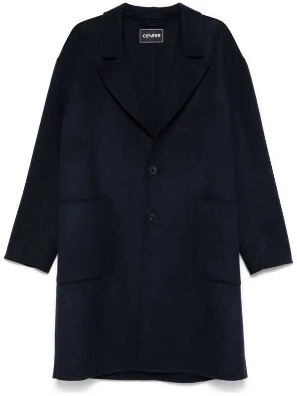 CENERE GB Single-breasted Coat - Blue