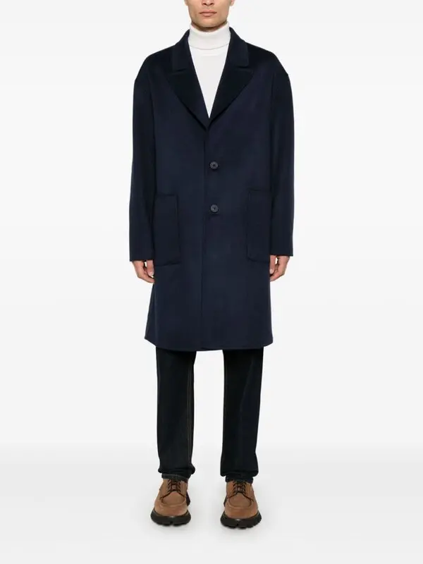 CENERE GB Single-breasted Coat - Blue