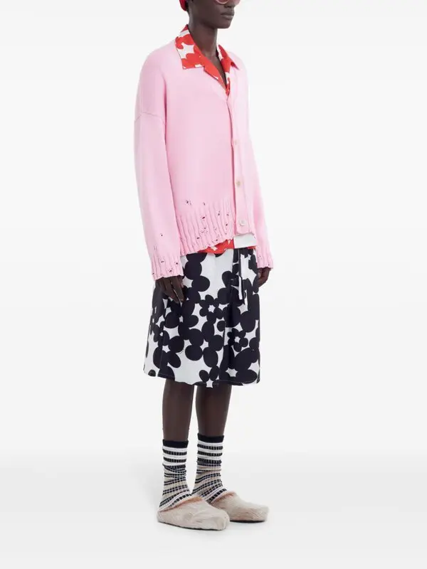Marni Floral-print Shorts - Black