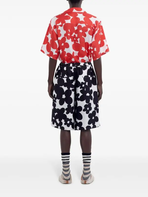 Marni Floral-print Shorts - Black