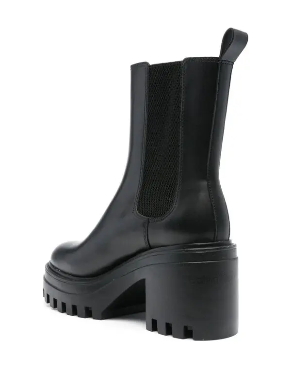 Calvin Klein 50mm Leather Chelsea Boots