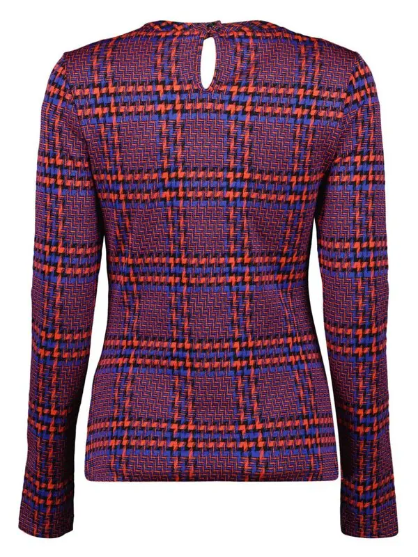 Rabanne Geometric-print Blouse - Red
