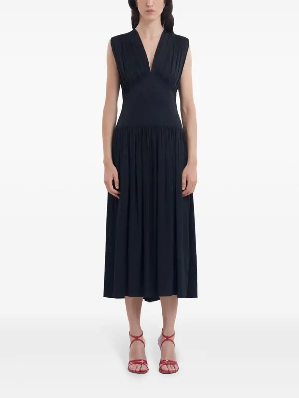 Marni V-neck Midi Dress