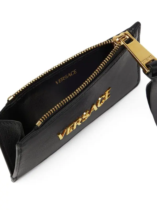 Versace Tag Zip-up Card Holder