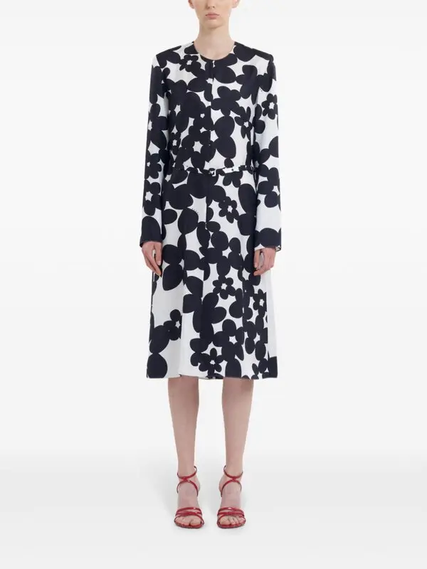Marni Floral-print Midi Dress