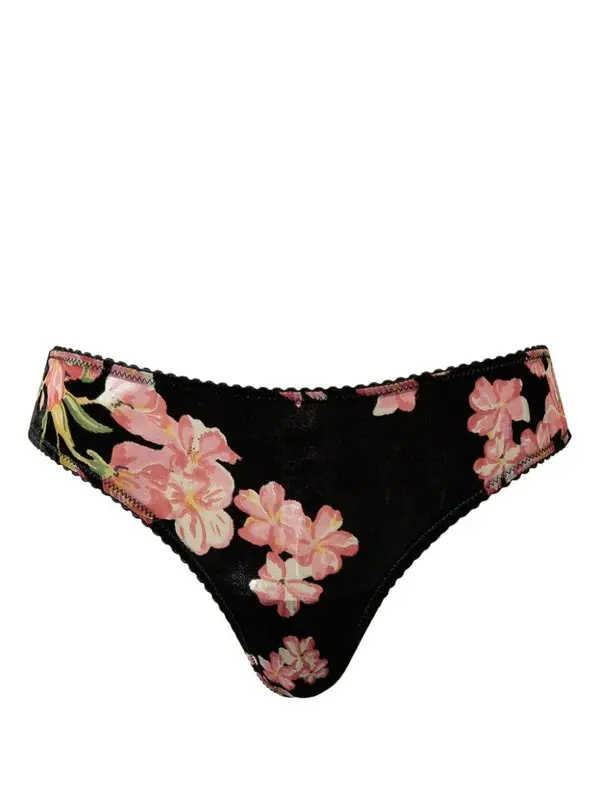 TWINSET Devoré Velvet Briefs