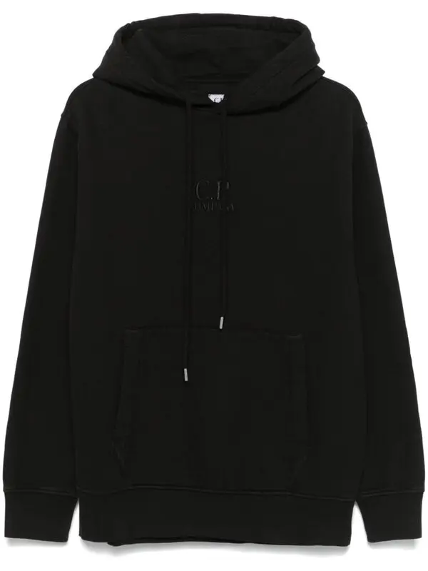 C.P. COMPANY Logo Fleece Hoodie