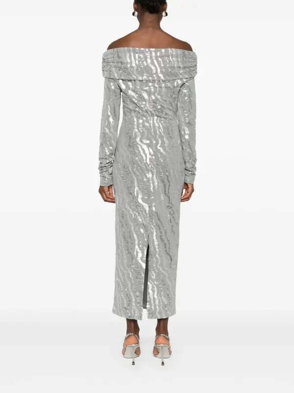 ROTATE BY BIRGER CHRISTENSEN Sequinned Midi Dress