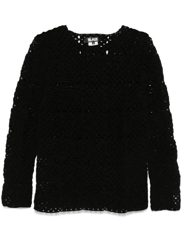BLACK COMME DES GARÇONS Open-knit Sweater