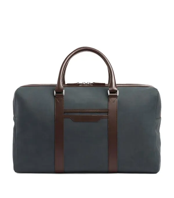 CARL FRIEDRIK Leather Holdall - Navy