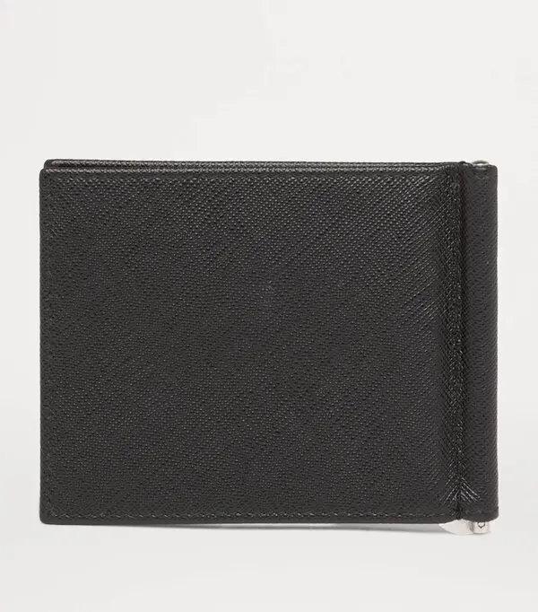 Prada Saffiano Leather Bi-fold Wallet - Black