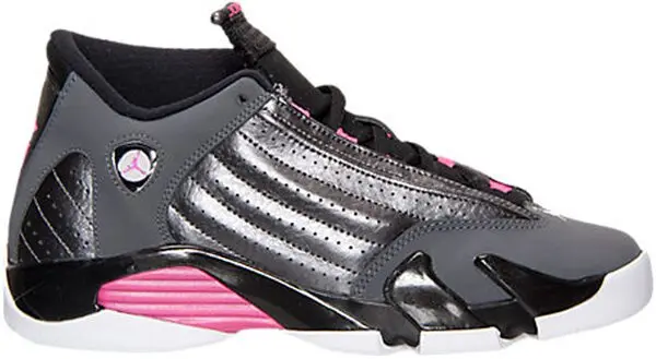 JORDAN 14 Retro Sneakers - Metallic Dark Grey/hyper Pinkone-colorblackone-colorwhite