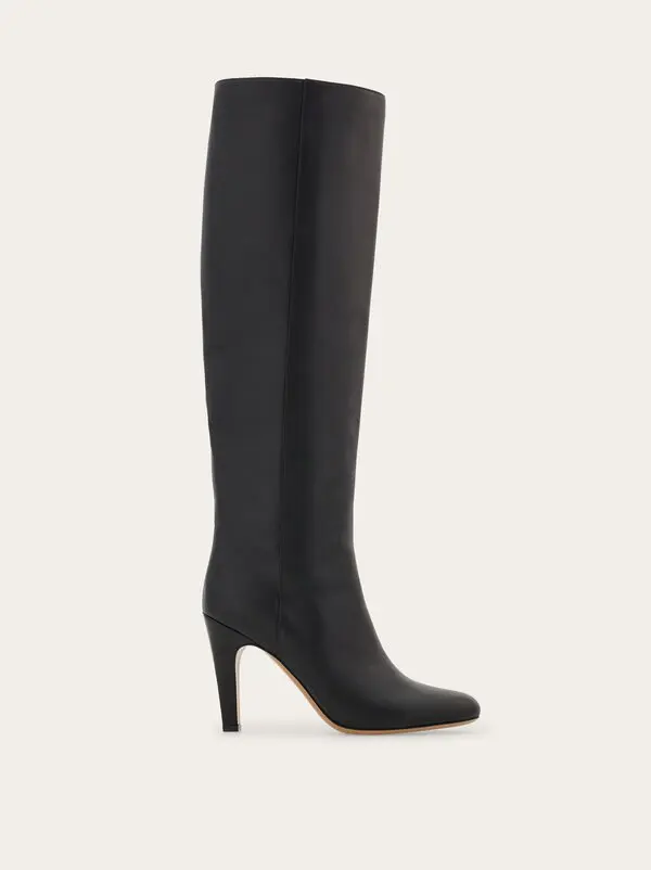 FERRAGAMO Knee High Boots - Black
