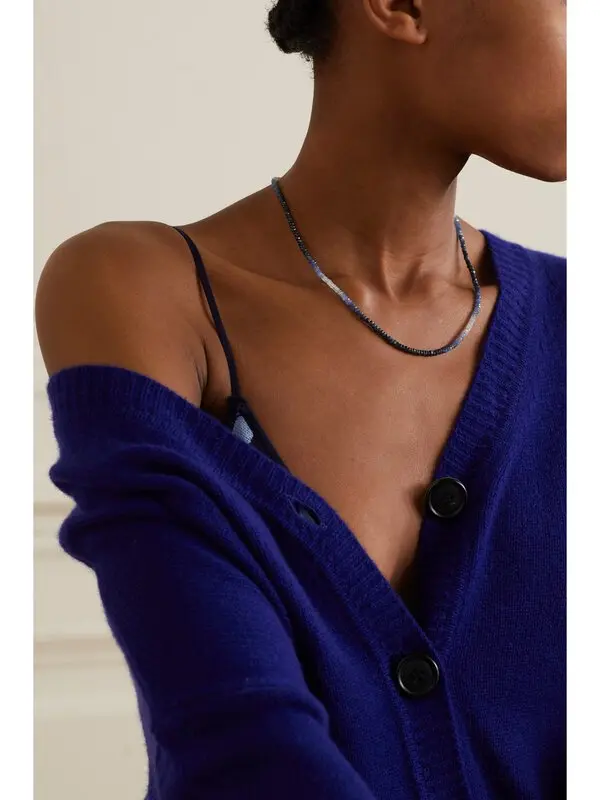 Jia Jia Gold Sapphire Beaded Necklace