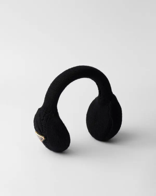 Prada Wool Earmuffs - Black